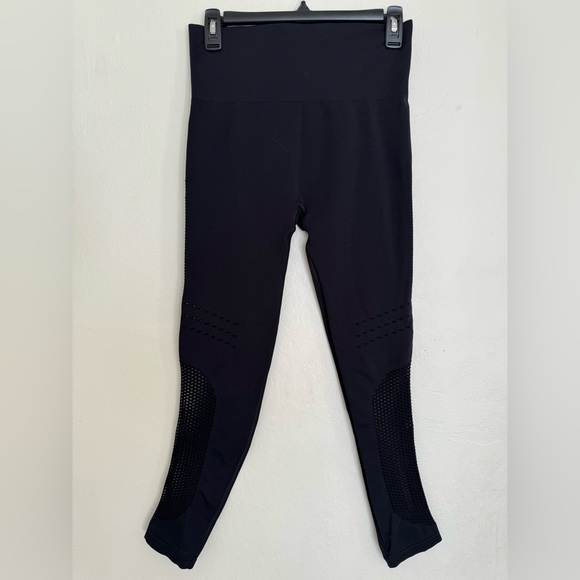 Zella | Pants & Jumpsuits | Zella High Rise Black Legging Mesh Knit ...